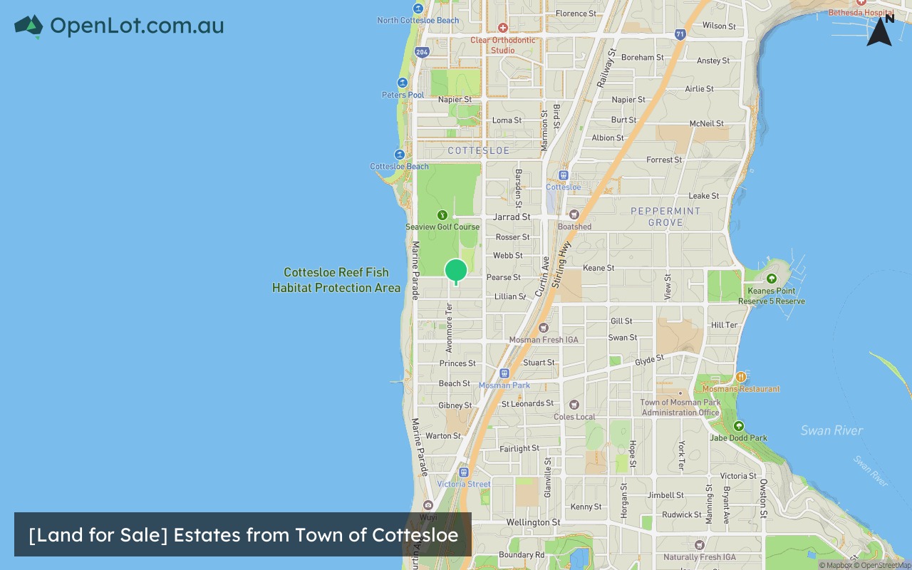 [Land for Sale] Estates in Town of Cottesloe | OpenLot