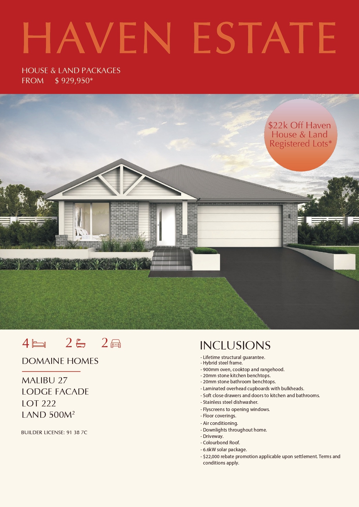[Home Builder & Display Homes] Domaine Homes | OpenLot