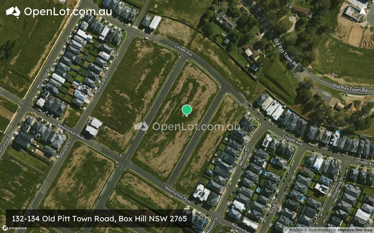 [Land for Sale] 132-134 Old Pitt Town Road, Box Hill | OpenLot