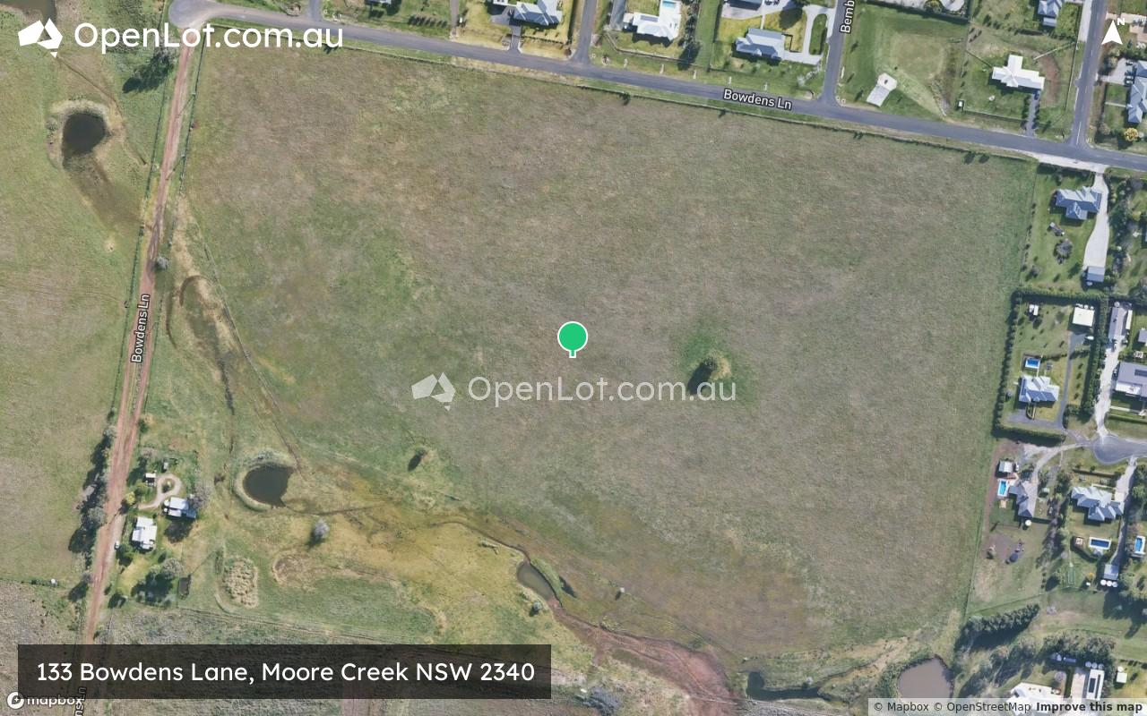 [Land for Sale] 133 Bowdens Lane, Moore Creek | OpenLot